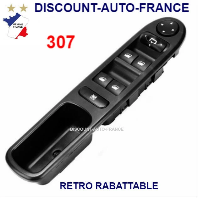 PLATINE BOUTON INTERRUPTEUR leve vitre 307 - 6554KT Peugeot 307 EUR 54 ...