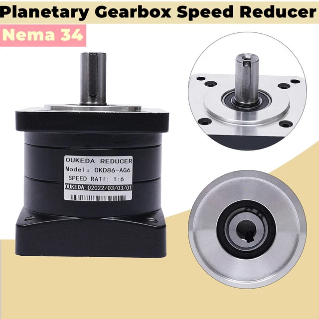 PLANETARY GEARBOX GEAR Head Speed Reducer For Nema34 Stepper Motor ...