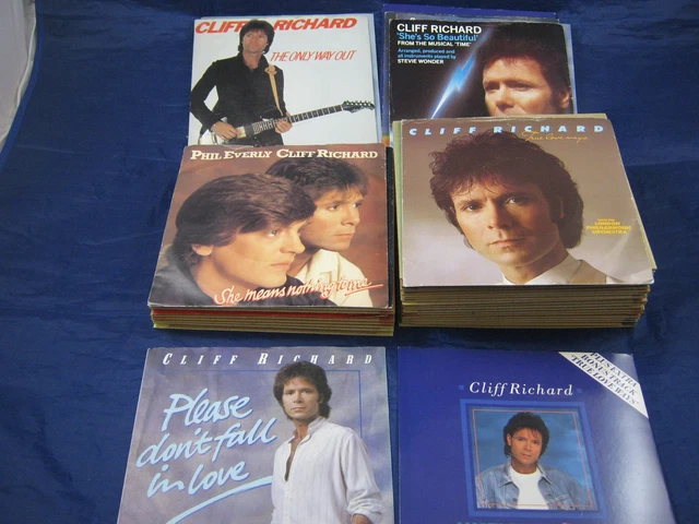 CLIFF RICHARD AND The Shadows collection of 44 single vinyl records £30 ...