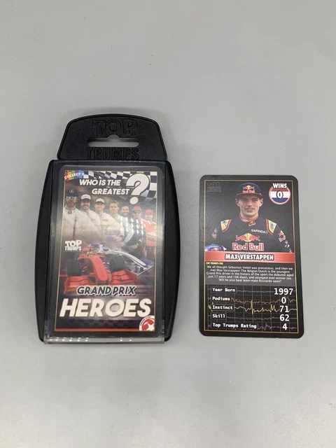 TOP TRUMPS F1 Grand Prix Heroes 2016 con carta rookie Max Verstappen ...