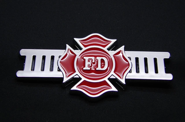FIRE DEPARTMENT 3D Emblem Decal Logo Sticker For Firefighters £8.52 ...