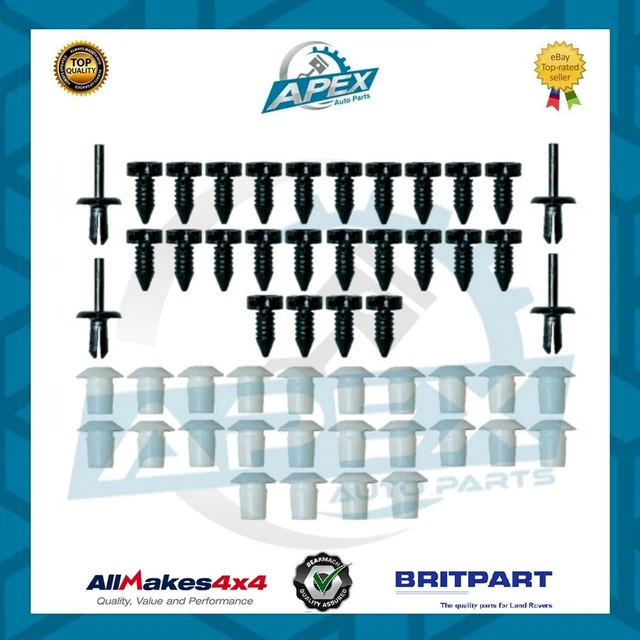 BORDURE PANNEAU PORTE Clips Pour 2 Portes 52 Defender- AFU1075 MXC1800 ...