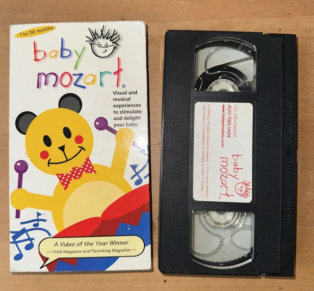 DISNEY BABY EINSTEIN Baby Mozart VHS 1998 Video Tape Music Learning ...
