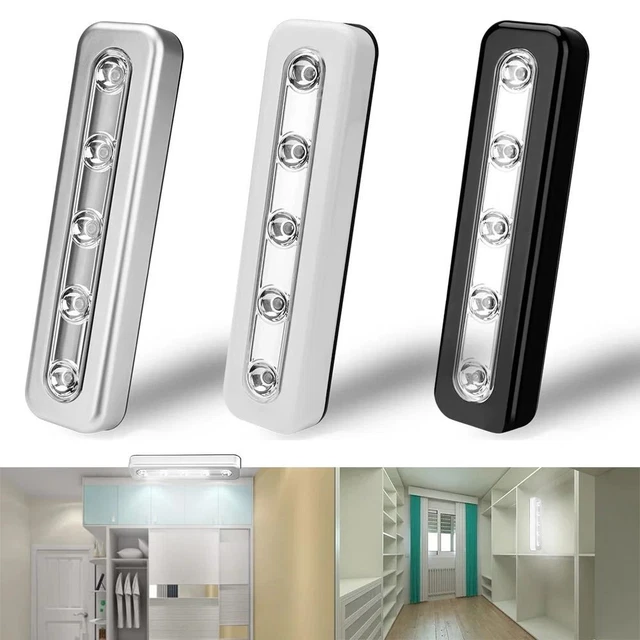 BATTERY-POWERED LED CLOSET Touch Light Intelligent Cabinet Light Indoor ...