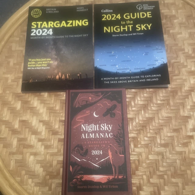 COLLINS GUIDE TO The Night Sky/Phillips Stargazing/Night Sky Almanac 2024-NEW £14.99 - PicClick UK