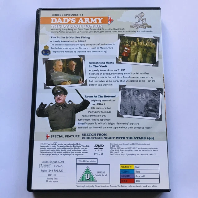 DAD'S ARMY DVD collection Disc 2/4/5 DVD PG BBC British Home Guard WW2 ...