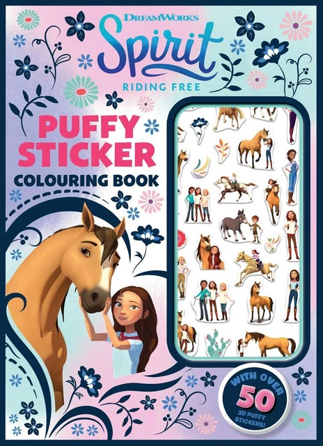 SPIRIT RIDING FREE: Puffy Sticker Colouring Book (DreamWorks) Paperback ...
