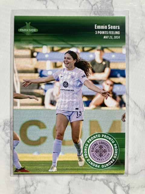 CARTA ROOKIE EMMA Sears 2024 Parkside NWSL Presto settimana 10 #69/409 ...