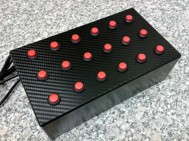 18 FUNCTION USB Push Button Switch Box for PC driving / racing and ...