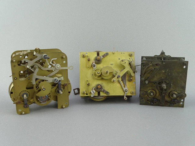 LOT DE 3 mouvements carillon chime pendulum clock movement orologio ...