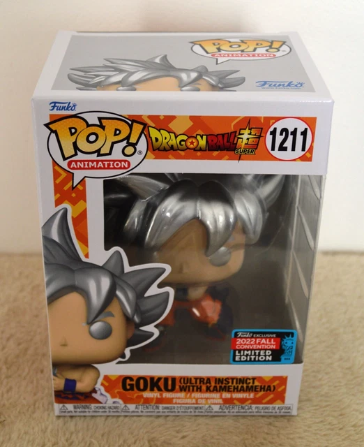 DRAGON BALL Funko pop GOKU ULTRA INSTINCT KAMEHAMEHA SILVER 1221 nycc ...