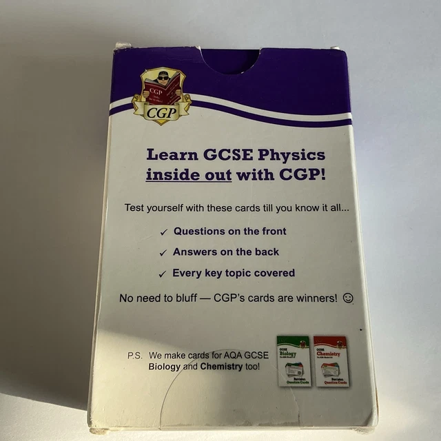 CGP GCSE PHYSICS AQA Revision Question Cards Grades 9-1, PAF41 £4.10 ...