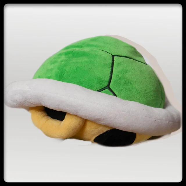 PELUCHE CARAPACE KOOPA Verte Mario Kart !Rare! 40 cm de diam EUR 49,00 ...