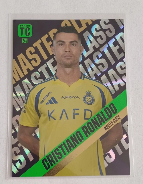CARTE CARD MASTER CLASS n°242 Cristiano RONALDO AL NASSR PANINI TOP ...