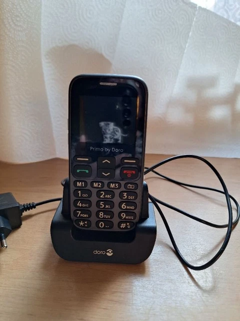 DORO TÉLÉPHONE À Touches Senior Primo 218/368 Noir Station EUR 41,95 ...