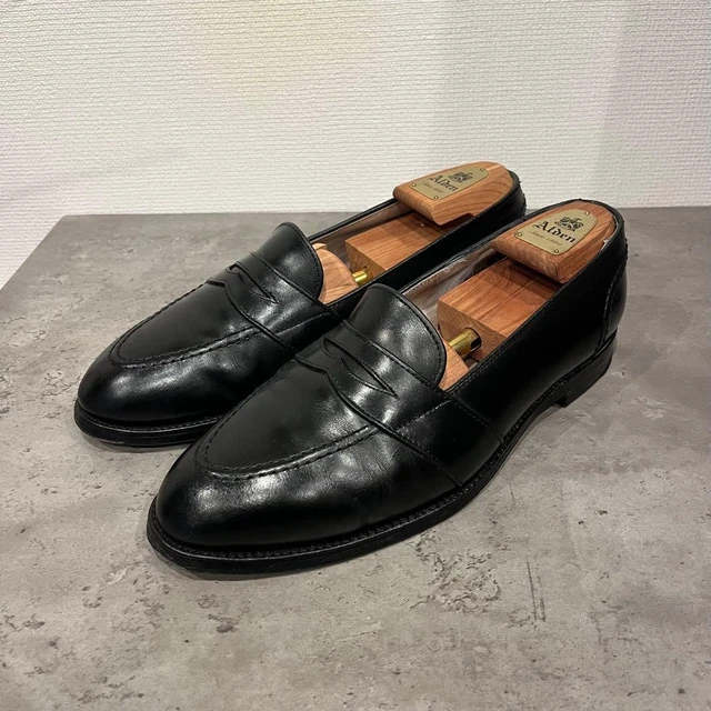 ALDEN 681 FULL Strap Loafer Men 11E Black Calf Aberdeen Steel Toe £237. ...