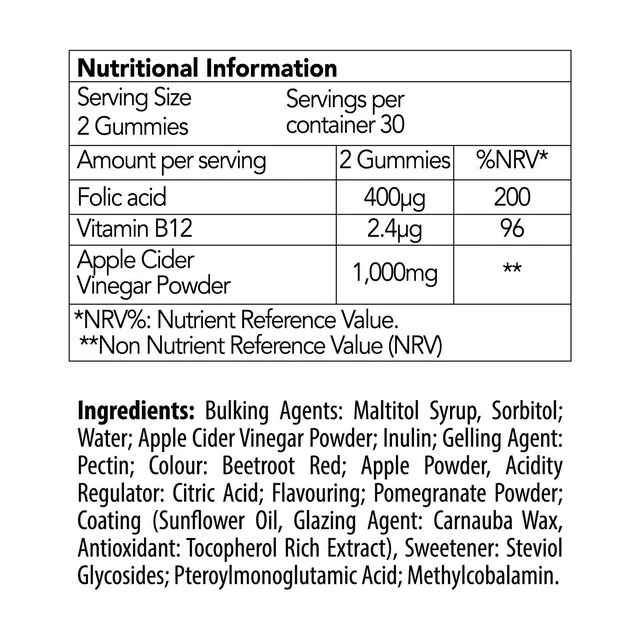 FARMASI NUTRIPLUS APPLE Cider Vinegar Gummies Apple and Pomegranate ...