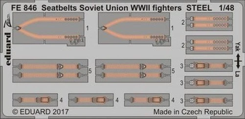 EDUARD FE846 ATTACHES De Siège 1/48 Pour Avions De Chasse WWII URSS En ...