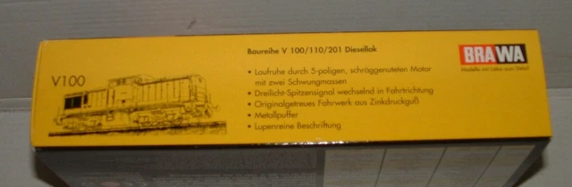 BRAWA 0428 DIESEL Locomotive Br V100 Weserbahn / Bte 1001, H0, #X-96-15 ...
