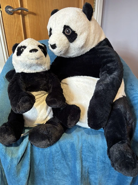 IKEA DJUNGELSKOG PANDA Soft Toy Plush & Kramig Panda VGC £11.12 ...