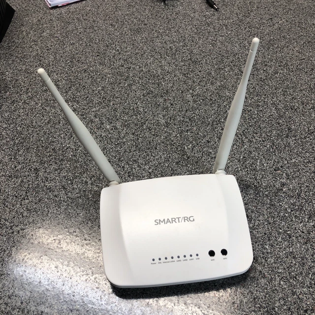 SMART RG ROUTER SR360N DSL 4 PORT WIFI ADSL2+ 802.11N W/ AC Adapter $10 ...