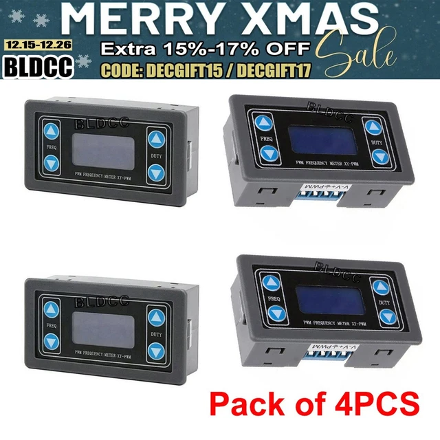 4PCS 1HZ~150KHZ PWM Frequency Square Wave LCD Signal Generator Cycle ...