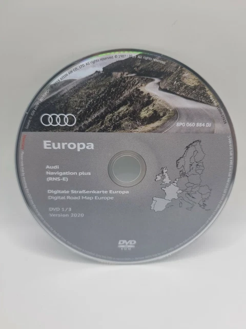ORIGINAL AUDI RNS-E NAVIGATION PLUS SAT NAV DISC UK FIRMWARE GPS DVD CD ...