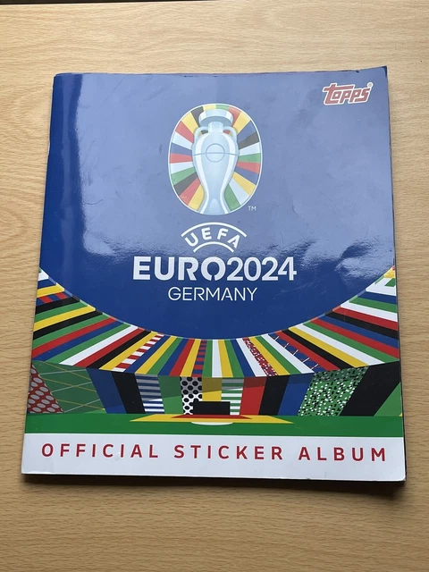 TOPPS EURO 2024 sticker album- Partially completed with 412 stickers £9 ...