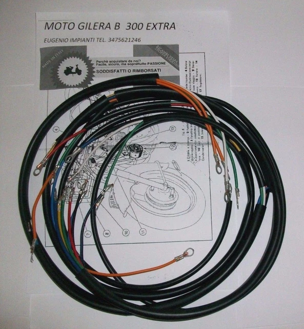 IMPIANTO ELETTRICO ELECTRICAL Wiring Moto Gilera B 300 Extra + Schema ... IMPIANTO ELETTRICO ELECTRICAL Wiring Moto Gilera B 300 Extra + Schema ...