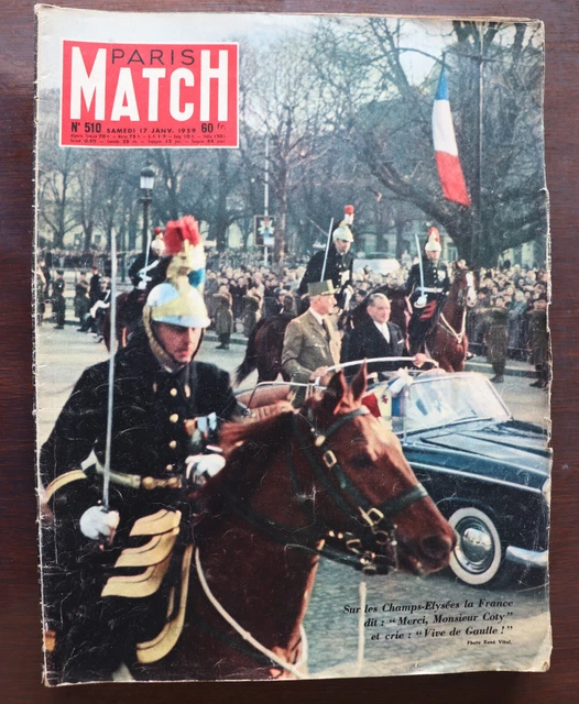 REVUE PARIS MATCH 1959 - De Gaulle EUR 8,00 - PicClick FR