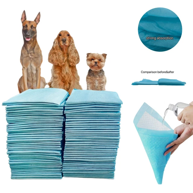 100PK PUPPY TRAINING Trainer Train Pads Toilet Pee Wee Poo Dog Pet Cat ...