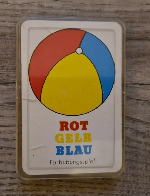DDR KARTENSPIEL &ROT, gelb, blau" Verlag für Lehrmittel Pößneck EUR 4 ...