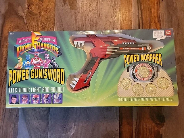 MIGHTY MORPHIN POWER Rangers Power Gun/Sword With Morpher 1993 Bandai ...