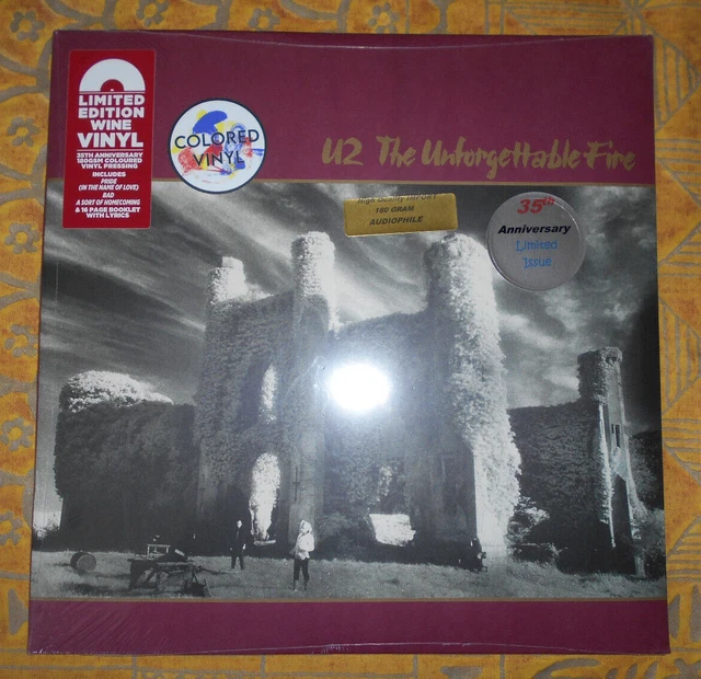U2 THE UNFORGETTABLE Fire - Lp Lim Edition Wine Vinyl - Brand New - Ss ...