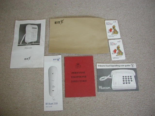 VINTAGE 1960S GPO PERSONAL TELEPHONE DIRECTORY + BT & TELECOM USER ...
