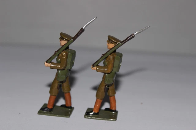 2 X METAL/LEAD Marching WW1 British Infantry Soldiers. $9.00 - PicClick AU