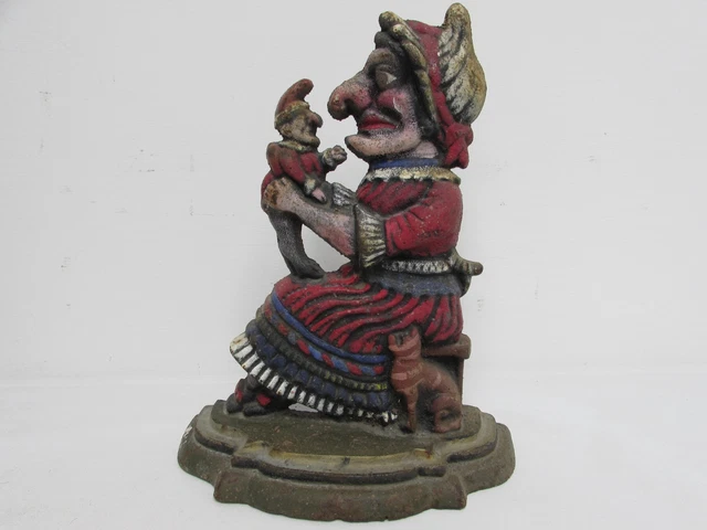 (REF1) CAST IRON Punch and Judy Doorstop 27cm tall £49.99 - PicClick UK