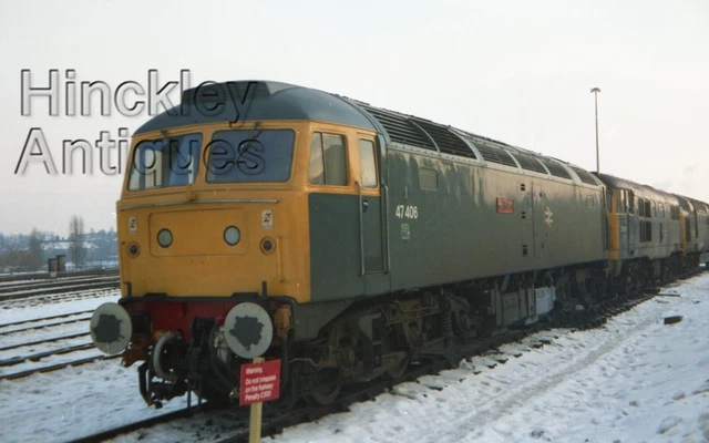 35MM NEGATIVE BR British Railway Diesel Loco Class 47 47406 at York 1981 £4.99 - PicClick UK