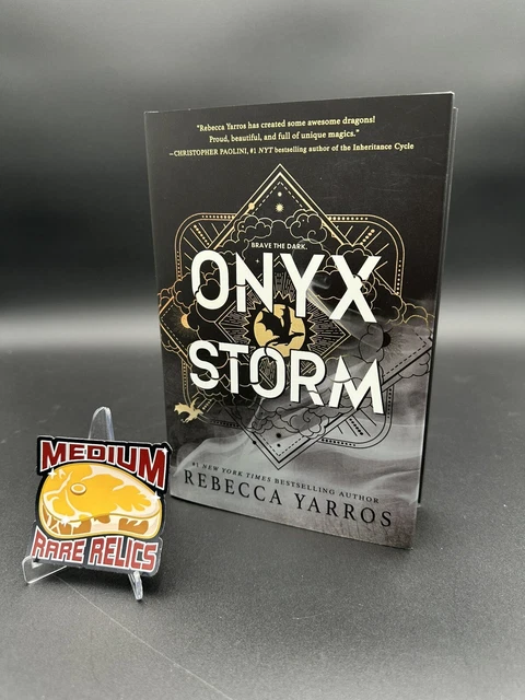 ONYX STORM (DELUXE Limited Edition) by Rebecca Yarros (2025, Hardcover ... ONYX STORM (DELUXE Limited Edition) by Rebecca Yarros (2025, Hardcover ...