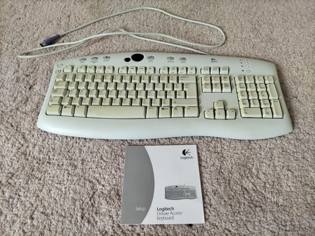 LOGITECH ACCESS KEYBOARD Y-SR34 Office Full Size Ergonomic Wired £8.00 ...