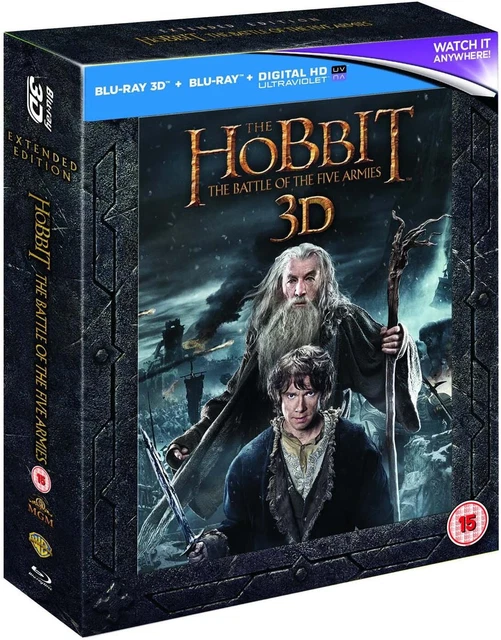 BLU RAY 3D The Hobbit: The Battle Of The Five Armies Extended Edition New sealed EUR 27,43 ...