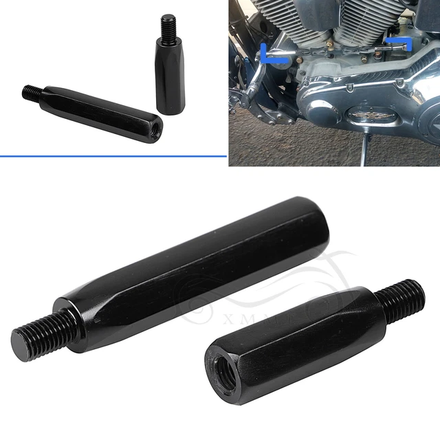 BLACK SHIFT LINKAGE Extension Kit For Harley Dyna Street Bob FXDB Fat ...