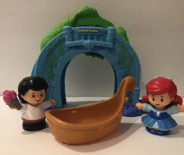FISHER PRICE LITTLE People The Little Mermaid Ariel & Eric's Boat Ride ...