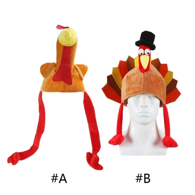 FUNNY TURKEY HAT Cooked Chicken Costumes Dressing Props Cosplay Holiday ...