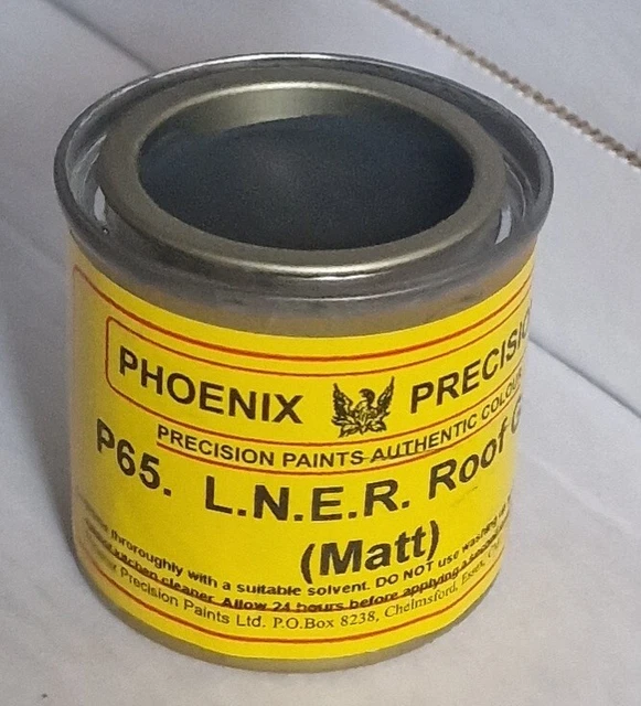 PHOENIX PAINTS P65 LNER Roof Grey (Matt) Phoenix Precision Paint Tin ...