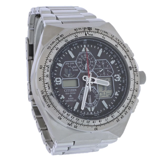 CITIZEN ECO-DRIVE MEN'S Promaster Skyhawk A-T Chronograph Watch JY8120 ...