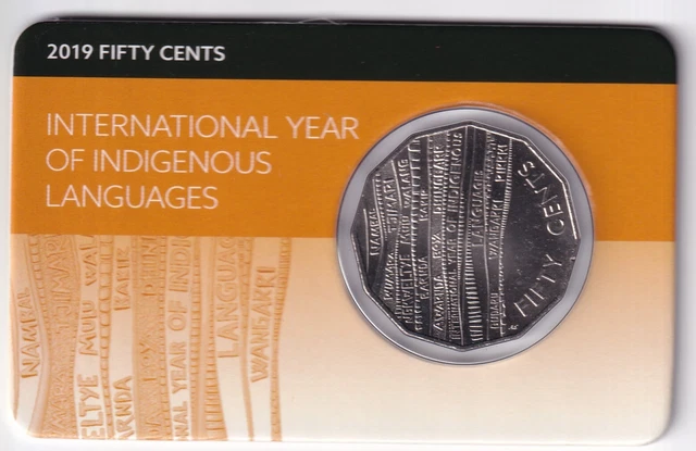AUSTRALIA: 2019 50 Cent International Year Of Indigenous Languages Coin ...