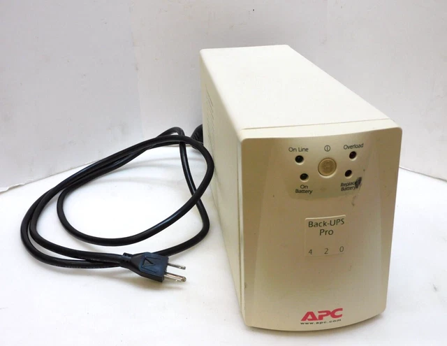 SYSTÈME DE SURTENSION De Secours Apc Back-Ups Pro 420 Bp420S EUR 59,87 ...
