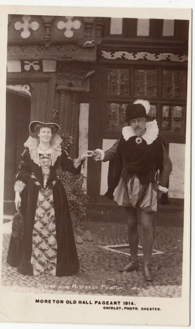 CHESHIRE; MORETON OLD Hall Pageant, 1914 RP PPC By Chidley, Unposted ...