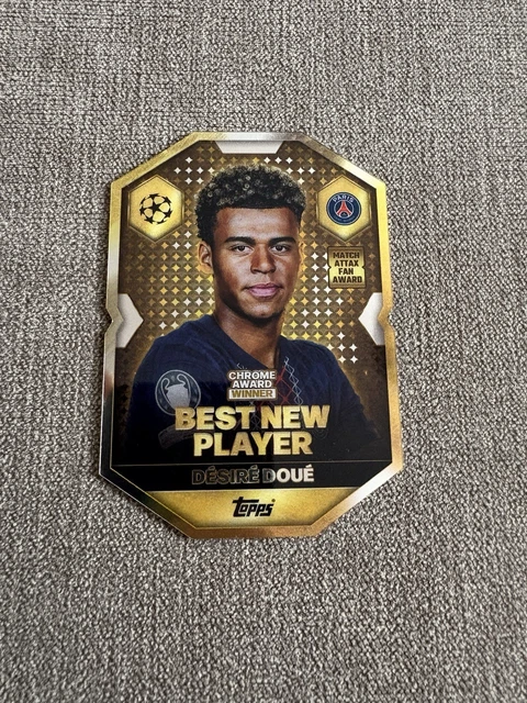 TOPPS MATCH ATTAX 2025/2026 Desire Doue Chrome Award Winner Shield #CA ...